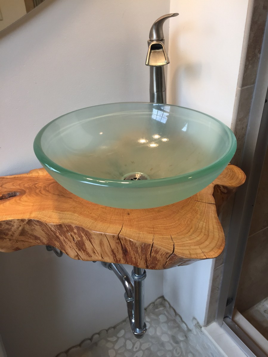 Red Oak Slab Sink – Patch Hill Forge